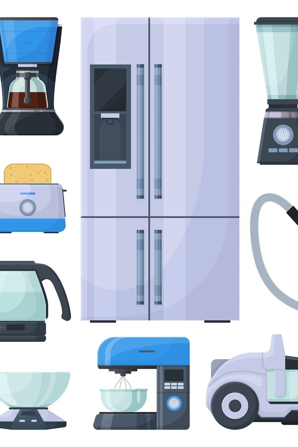 Household appliances, refrigerator, vacuum cleaner and micro