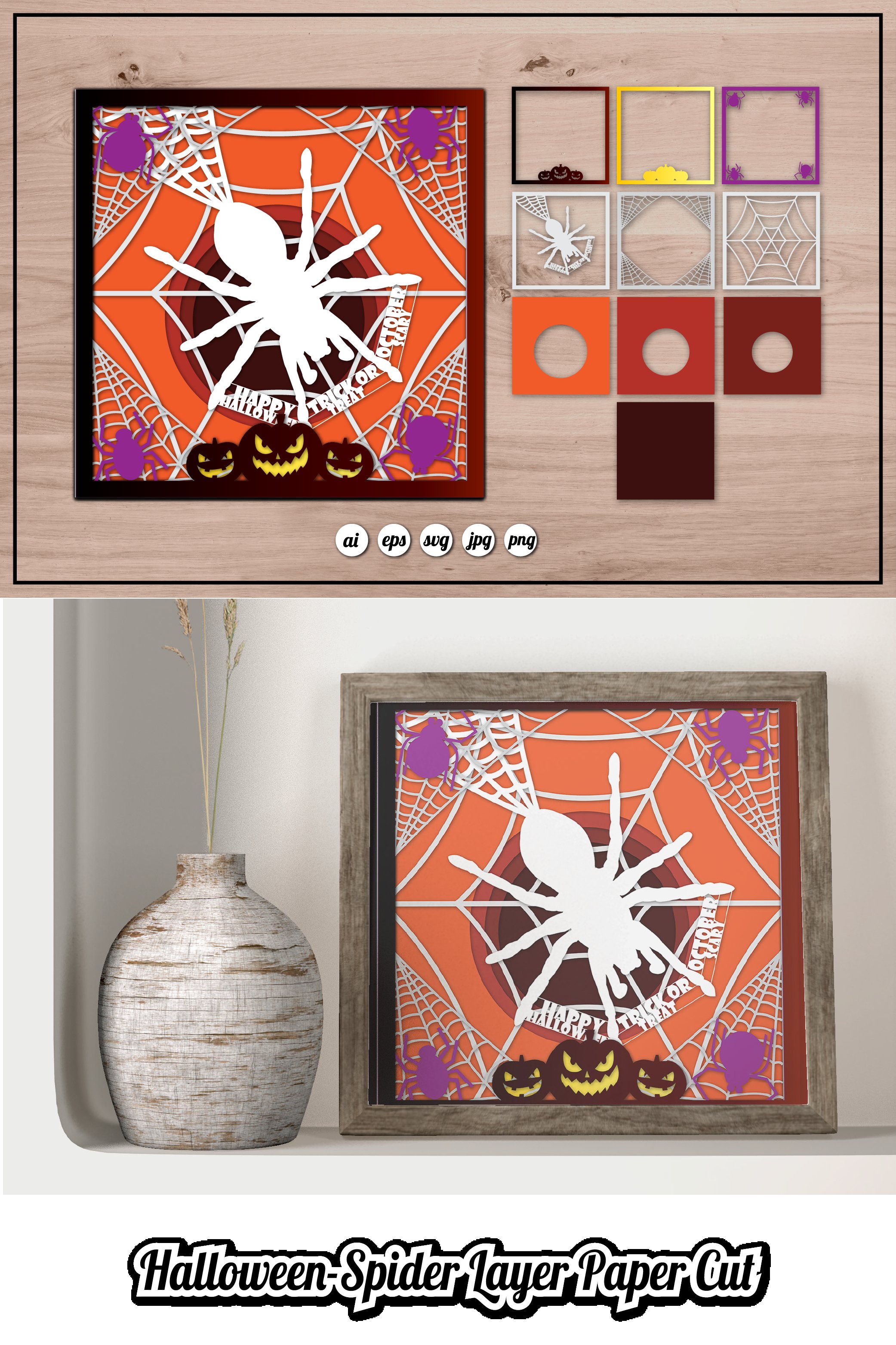 Halloween - Spider Layer Paper Cut