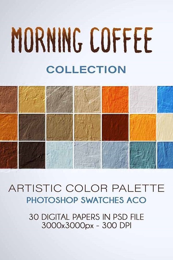 Morning Coffee - Color Palette Photoshop Swatches ACO & PSD