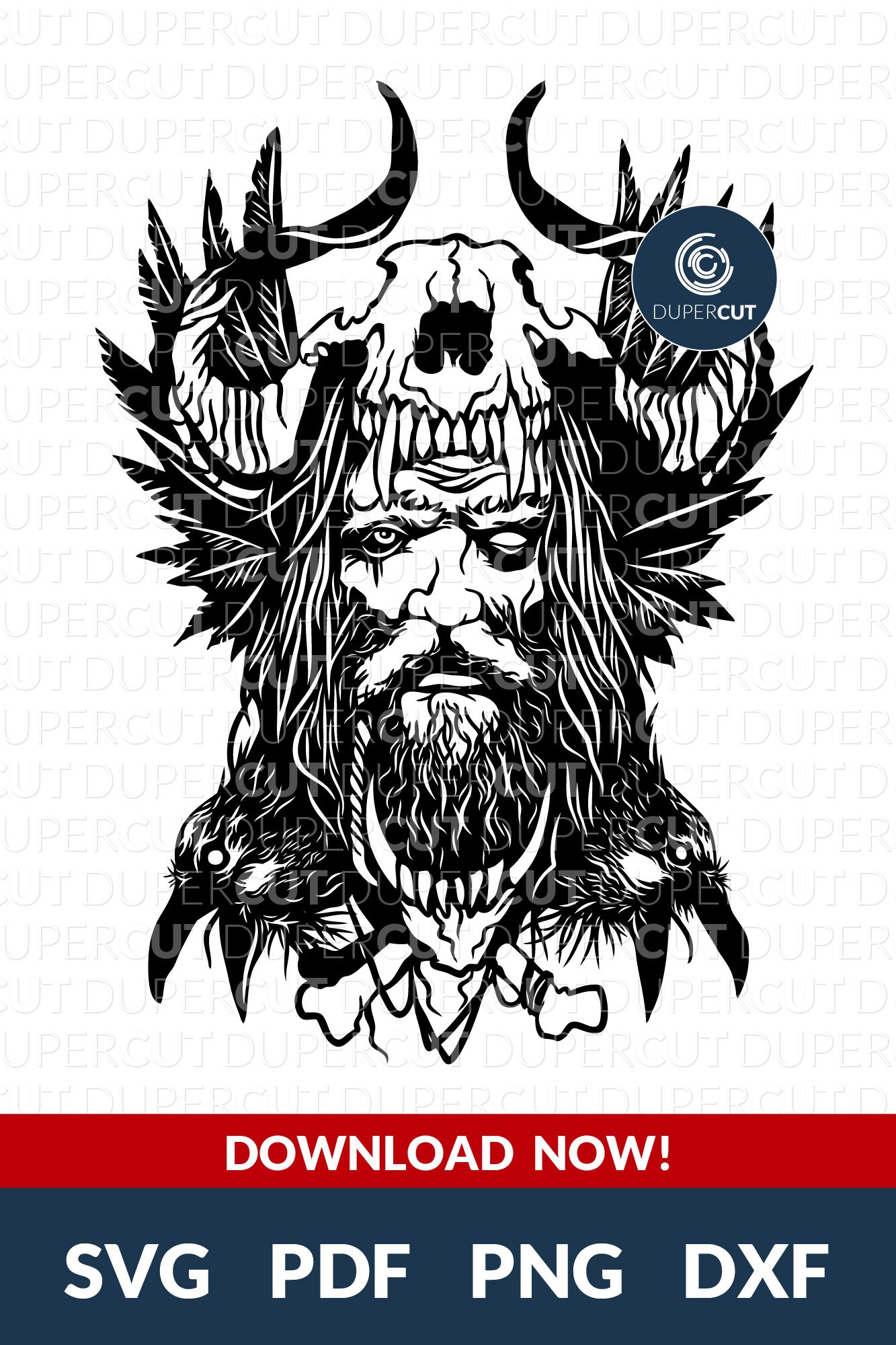 SVG / PDF / DXF Viking, Cutting Files