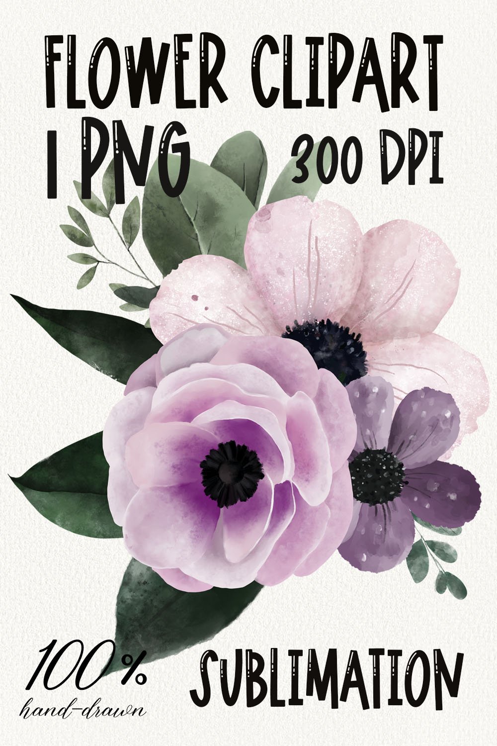 Flower bouquet sublimation designs.Flower clipart,floral PNG