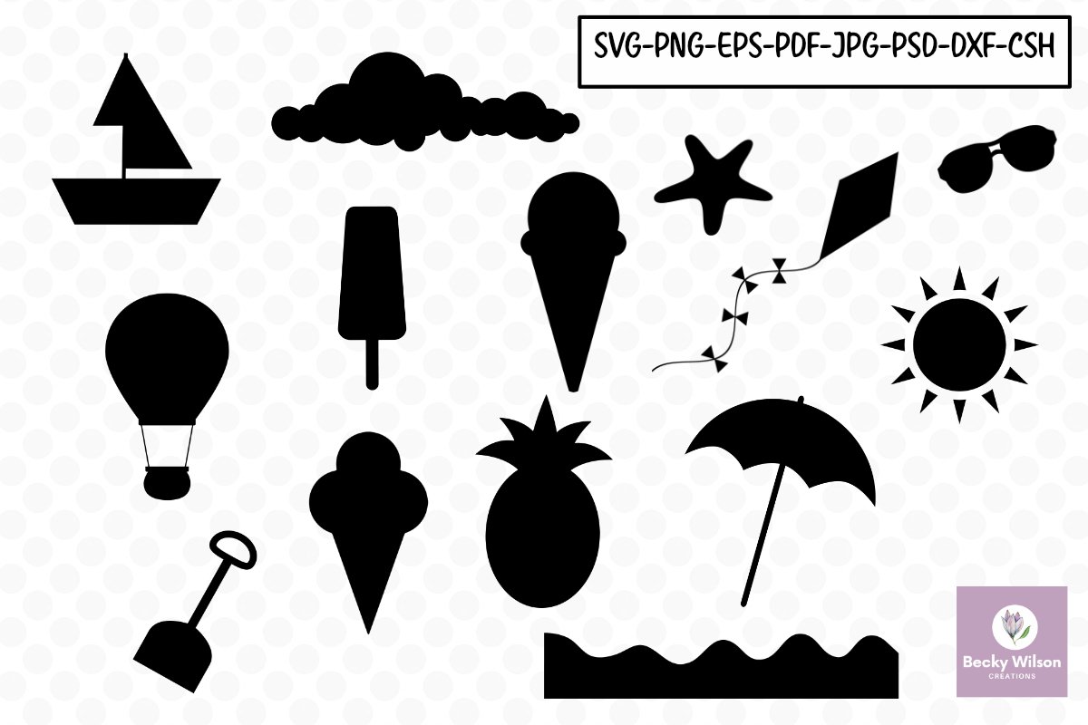 Beach SVG Shapes