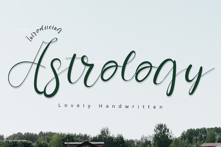 Astrology | A Lovely Handwritten Font