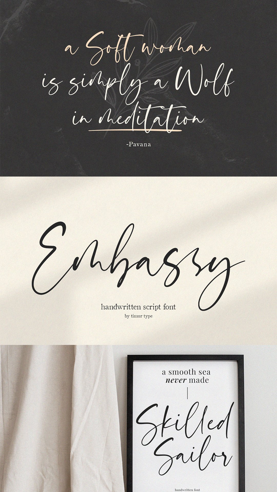 Embassy - A Handwritten Script font