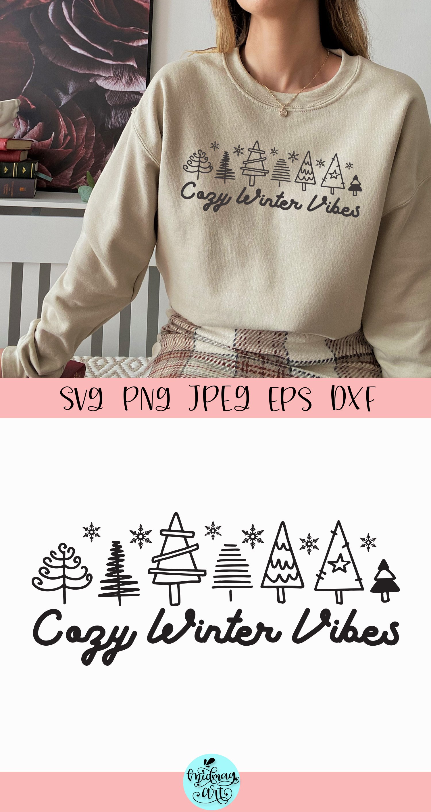 Cozy winter vibes svg, winter svg (1676498)