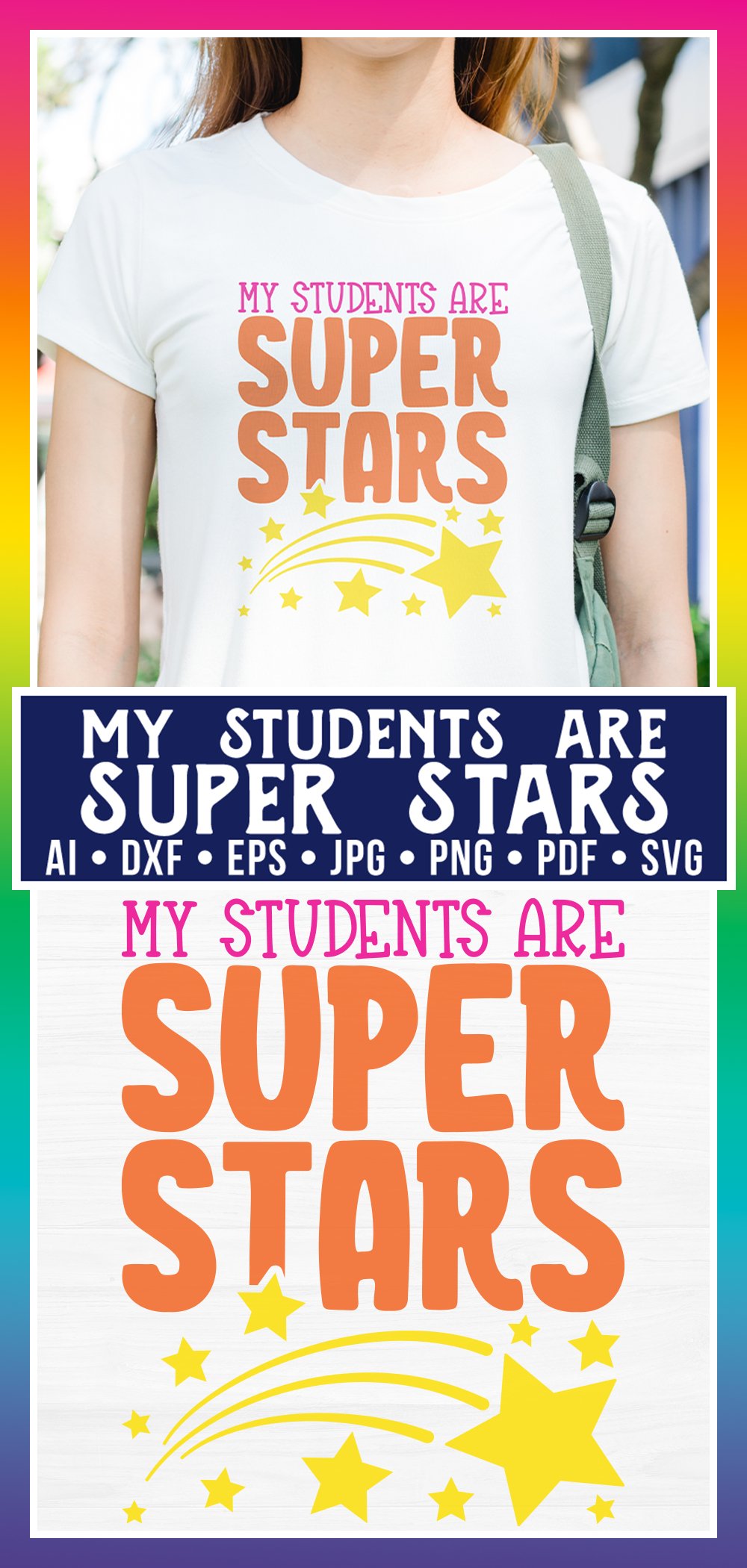 My students are super stars SVG