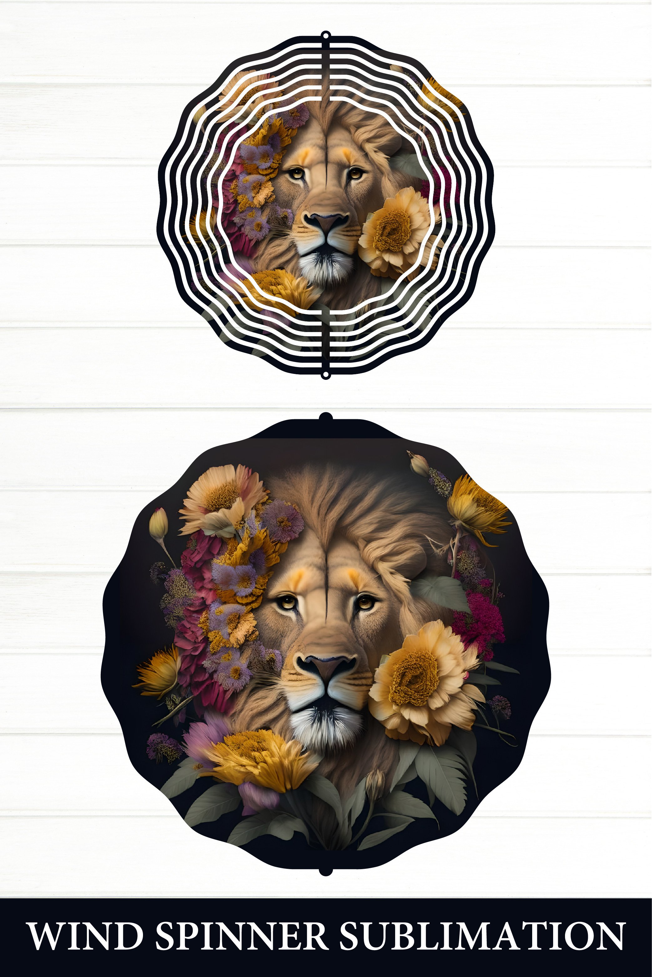 Lion Wind Spinner PNG. Animal Wind Spinner.