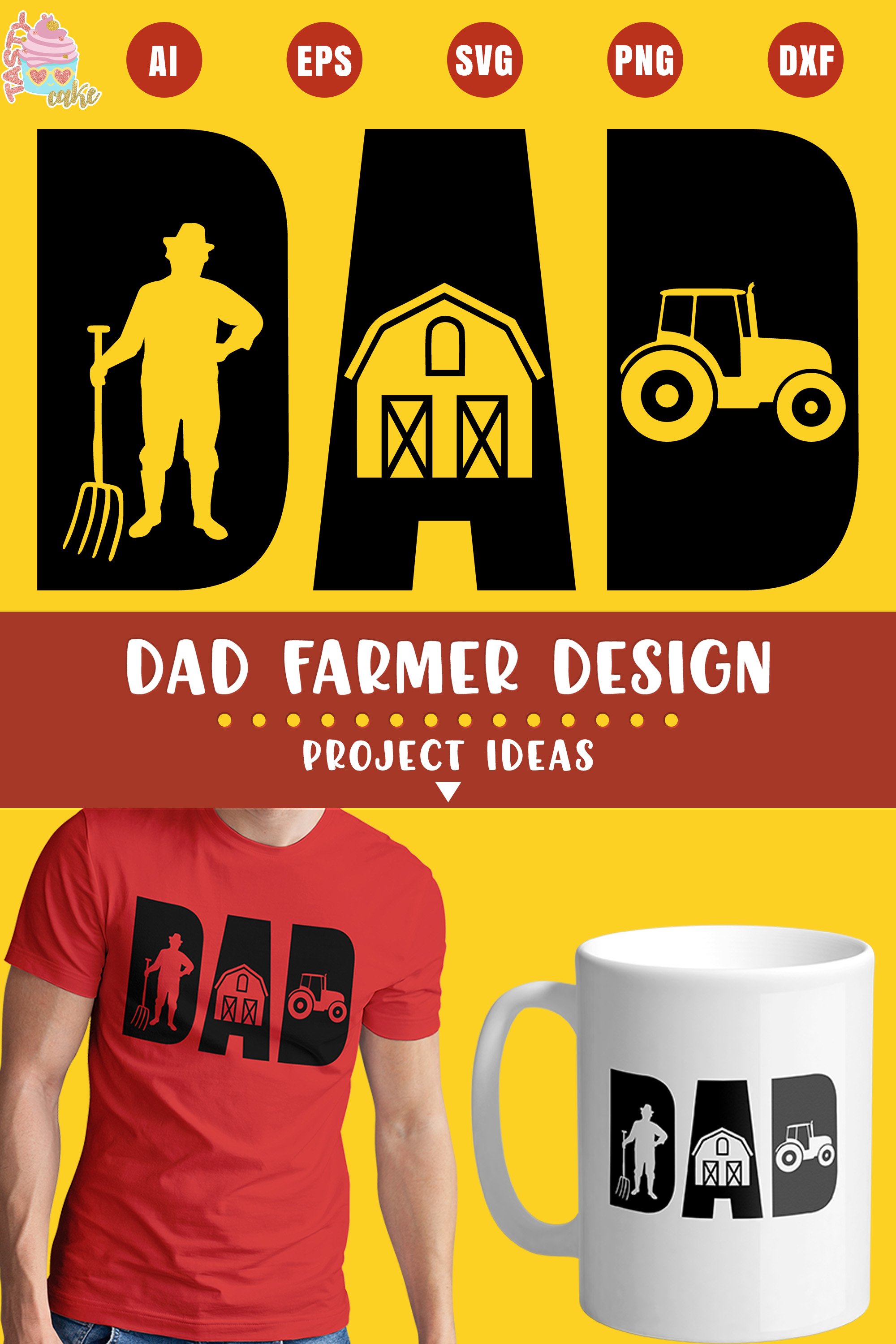 Dad Farmer SVG - Father's Day Designs