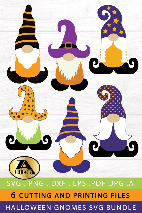 Halloween Gnome SVG Bundle Gnomes Witch Clipart for Cricut
