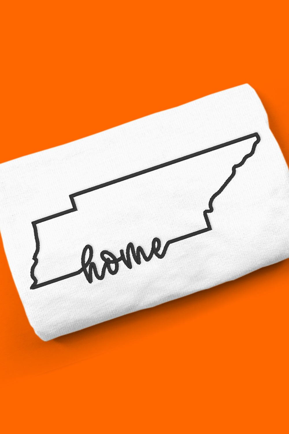 Tennessee Home State Outline Embroidery Design