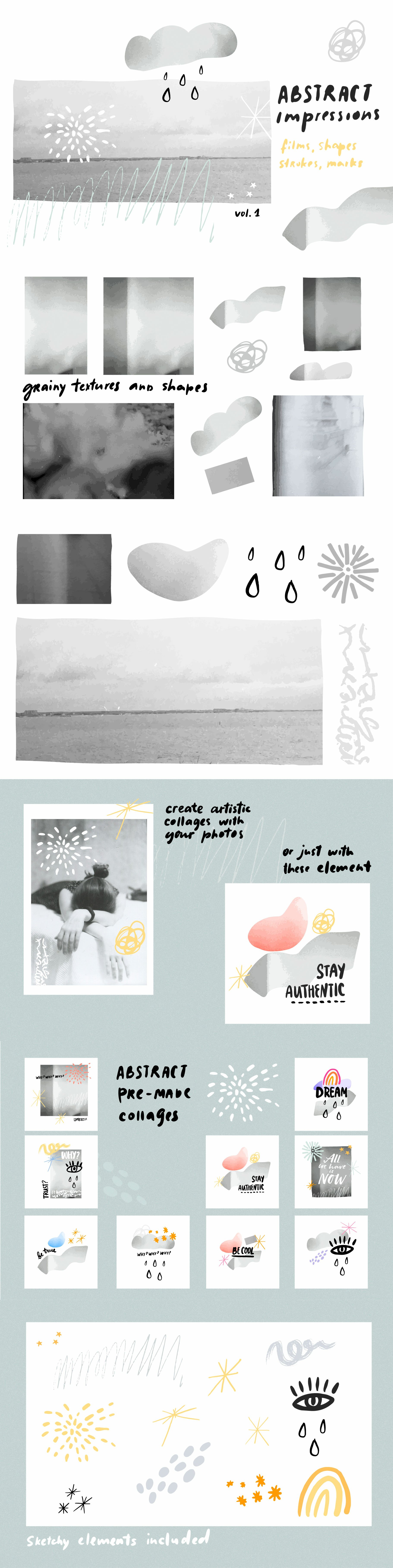 Abstract Impressions Design elements