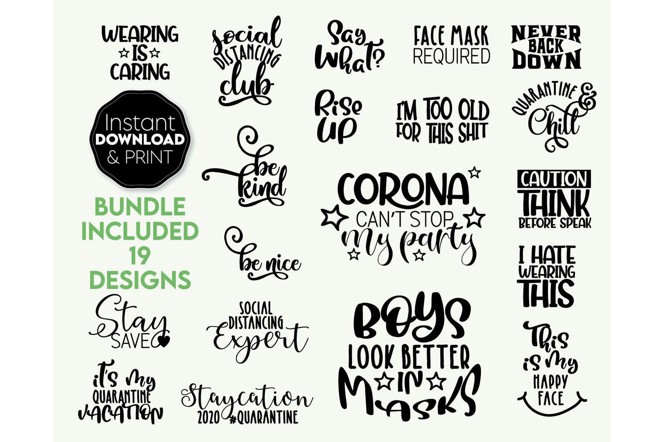 Quarantine SVG Bundle , Pandemic SVG Bundle , Lockdown SVG