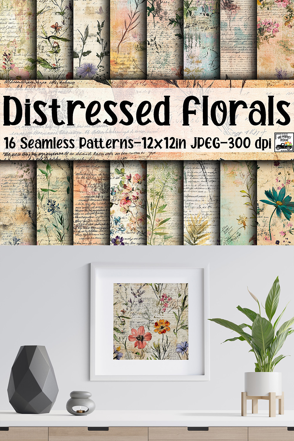 Seamless Cherry Blossoms Digital Paper