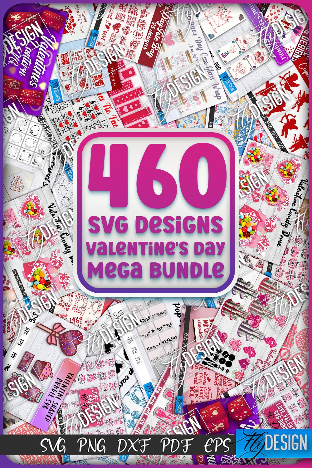 Valentine's Day SVG Mega Bundle|Mega Valentines SVG Designs