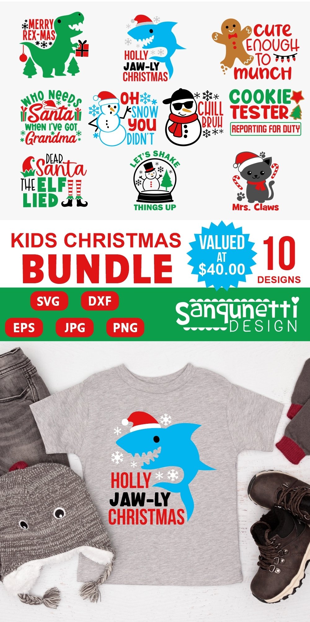 Kids Christmas SVG | Kids Christmas Bundle