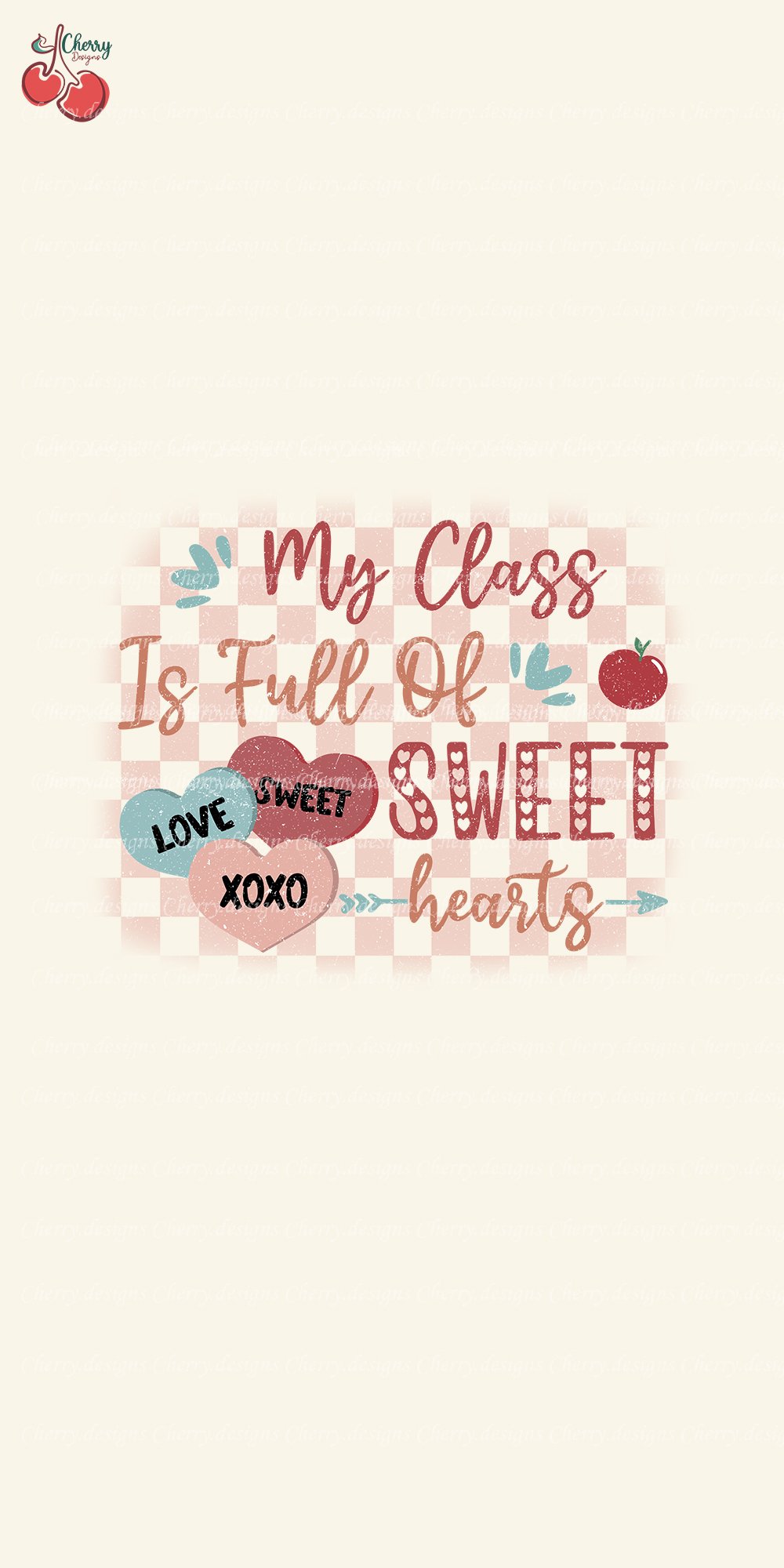 My Class Is Full Of Sweet Hearts PNG, Teacher (2355437)