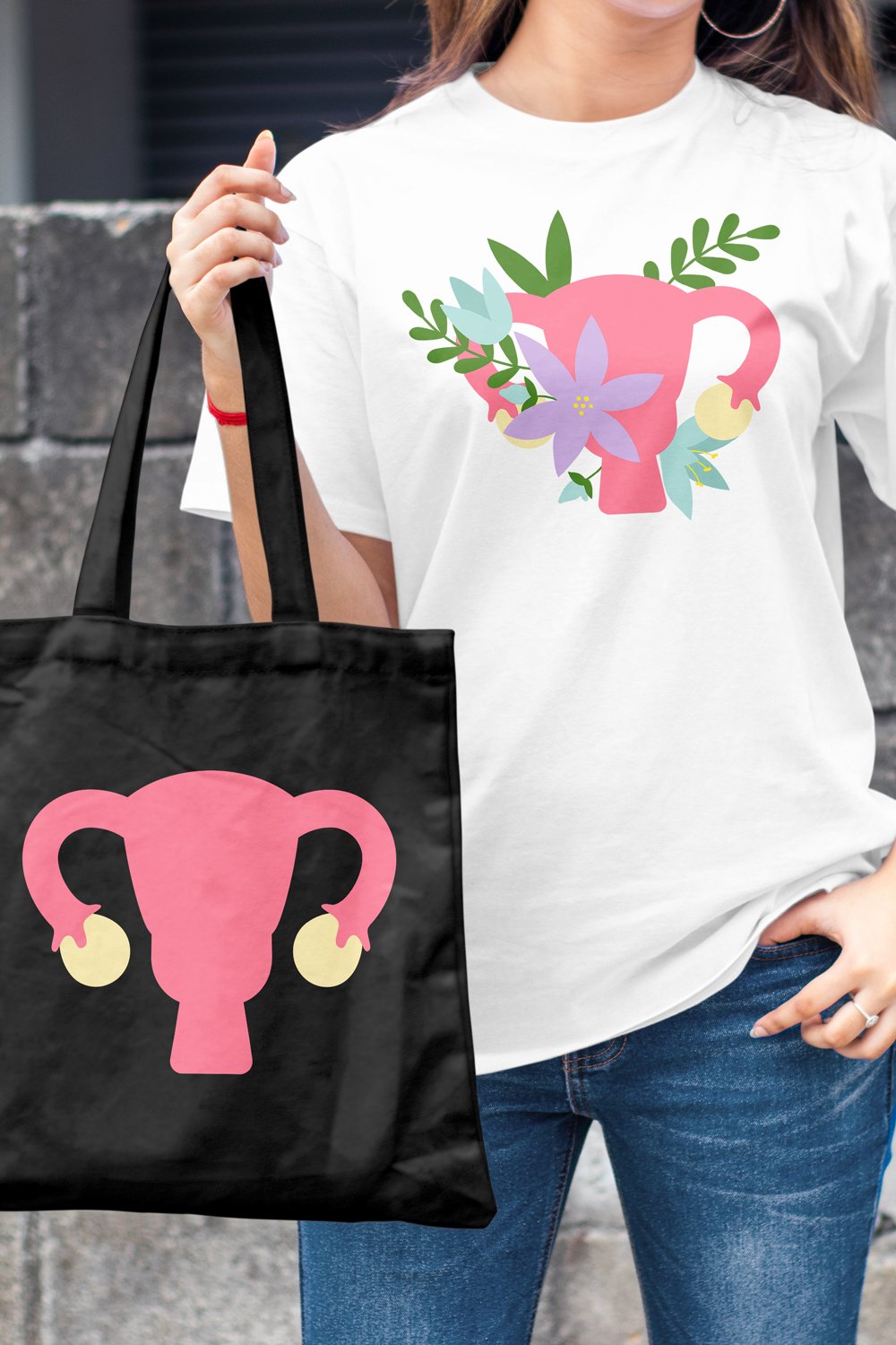 Uterus with Flowers SVG File