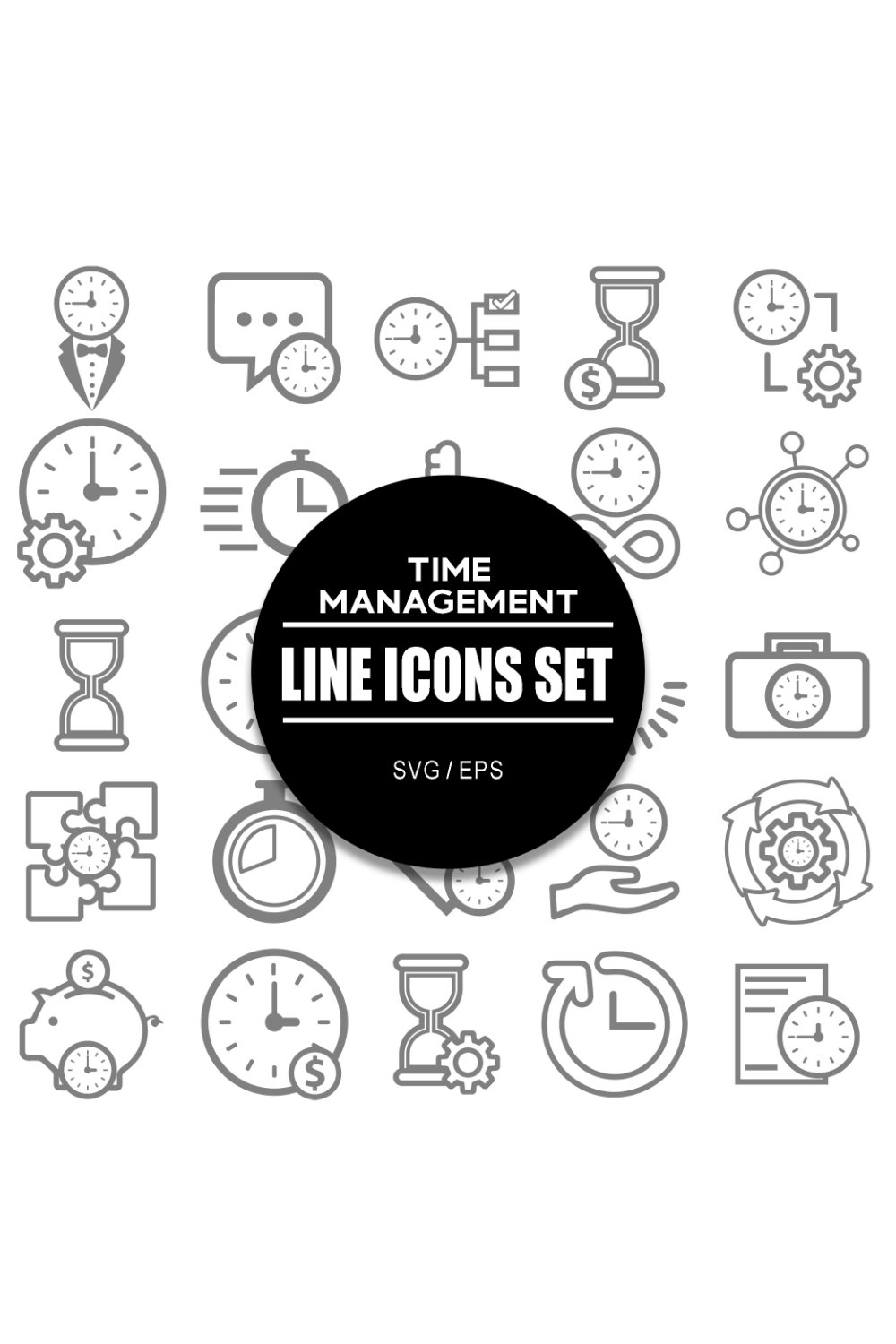 Time Management Icon Set (2437357)