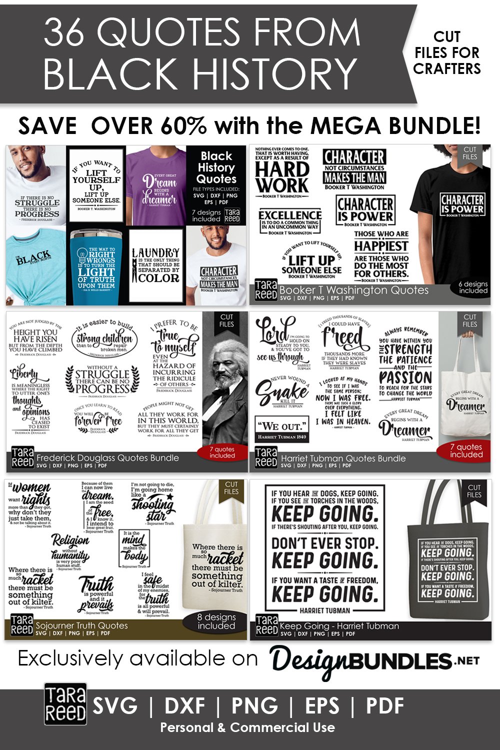 36 Black History Quotes SVG for Cricut and Silhouette