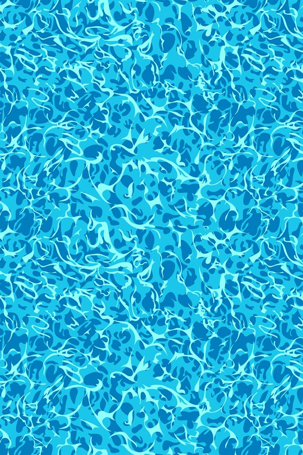 Seamless water ripple surface vector texture with sun reflec