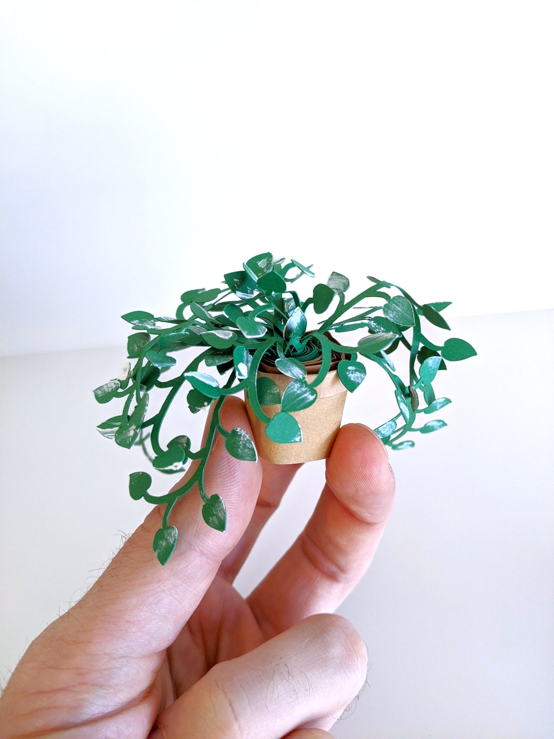 Mini Pothos Plant Template for Cutting Machines