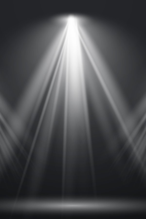 Spotlight scene. Light effect spot projector ray studio glow