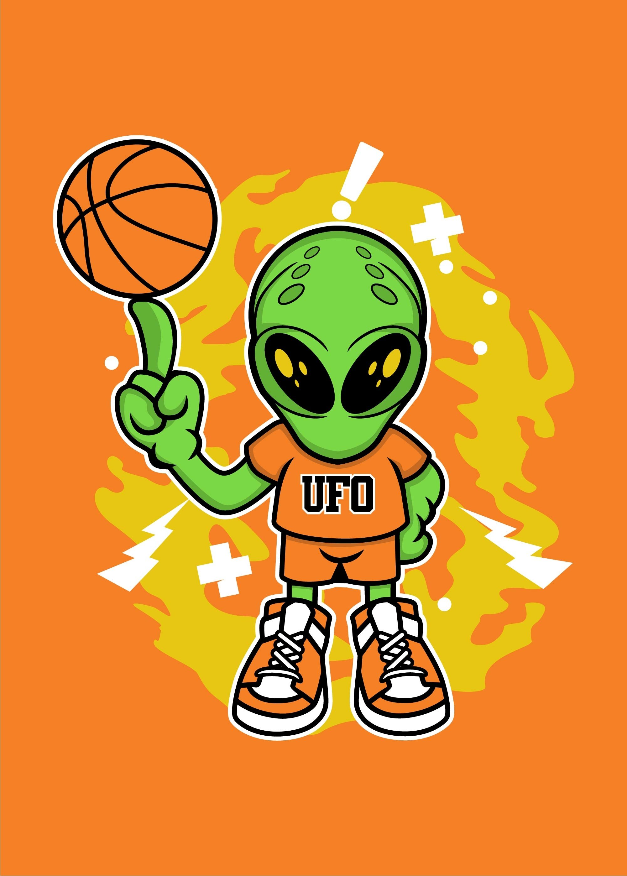 ALIEN BASKETBALL PLAYER
