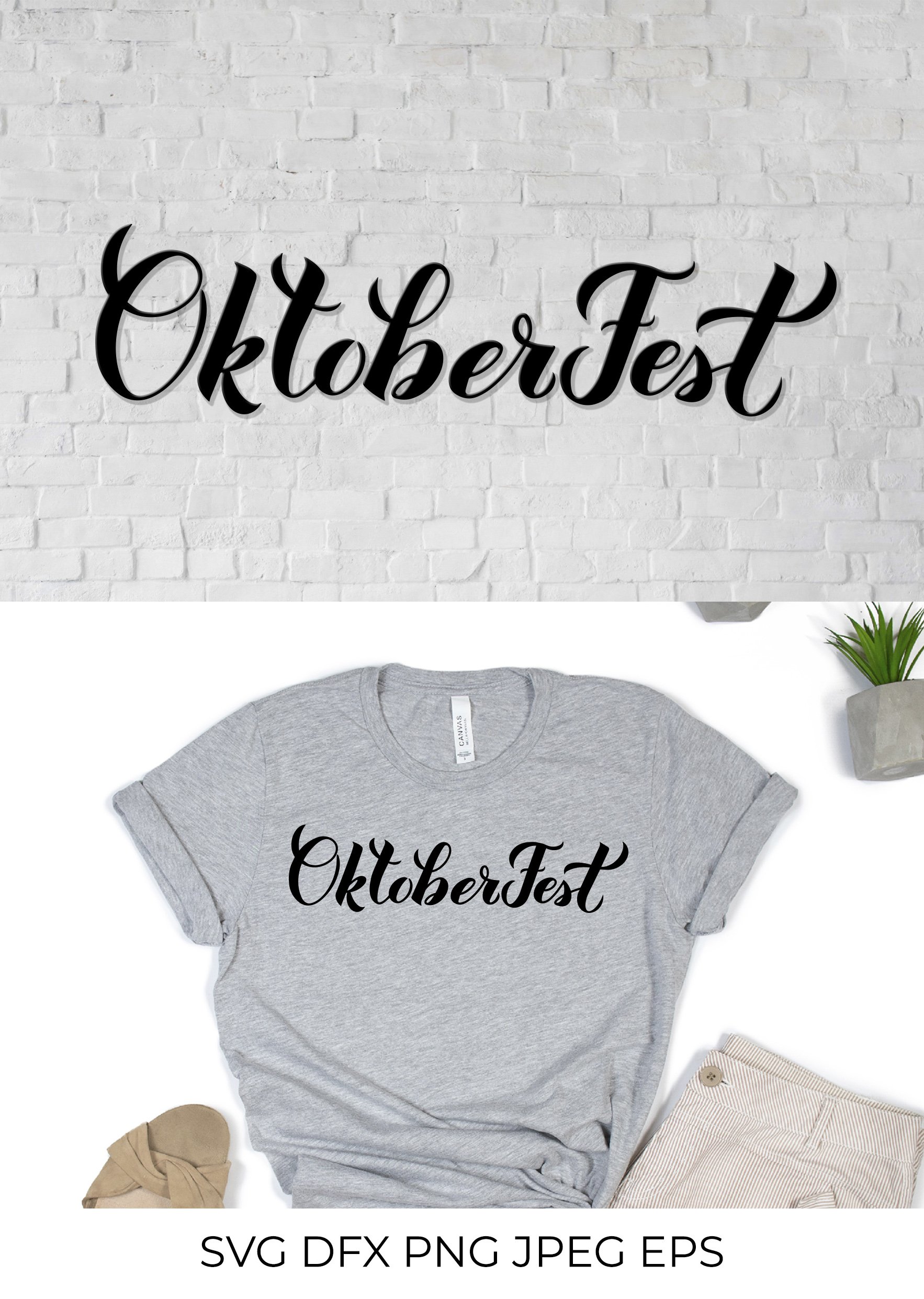 Oktoberfest SVG . German Beer festival. Hand lettering.