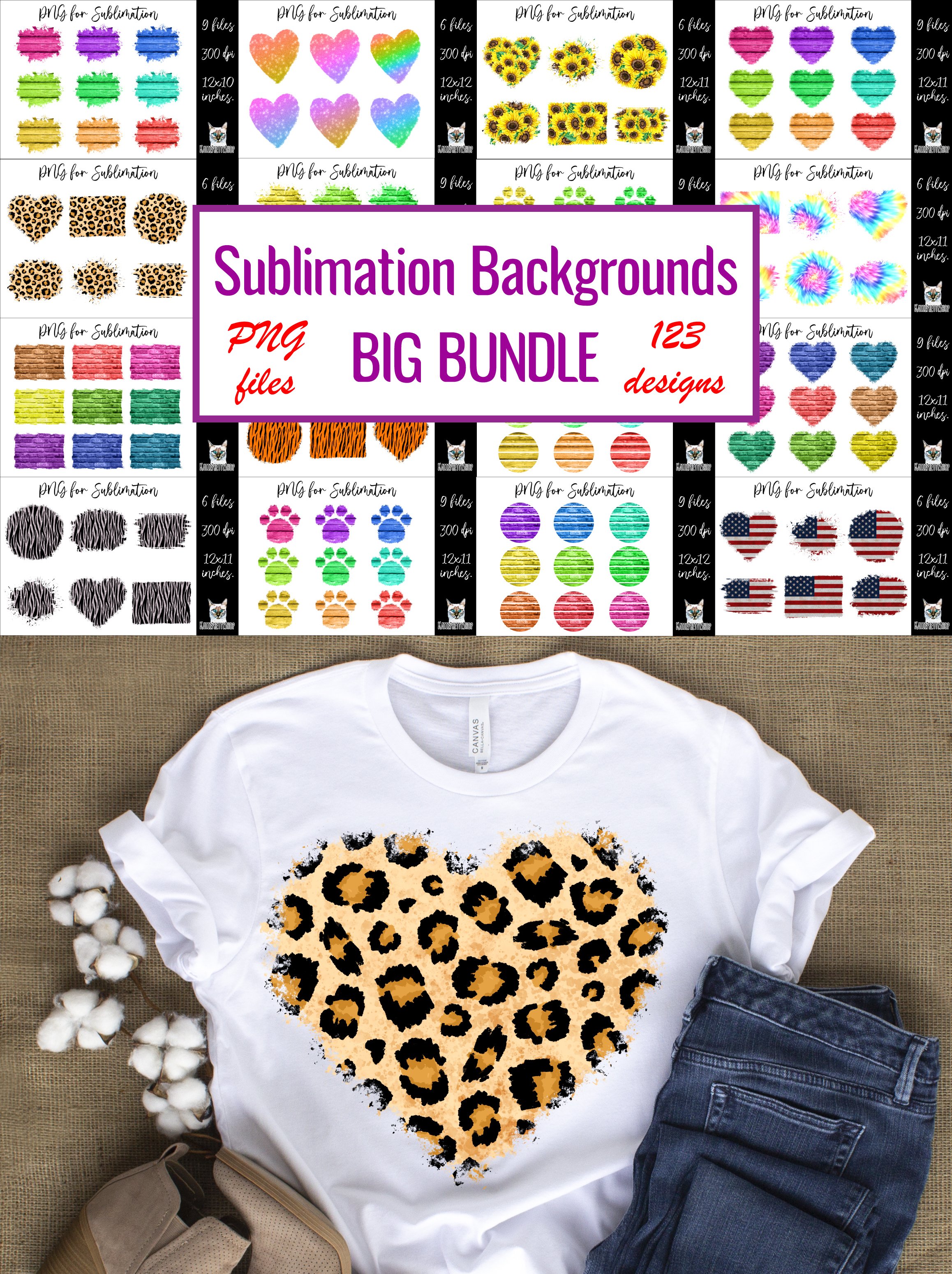 Sublimation backgrounds big bundle. (1362718)