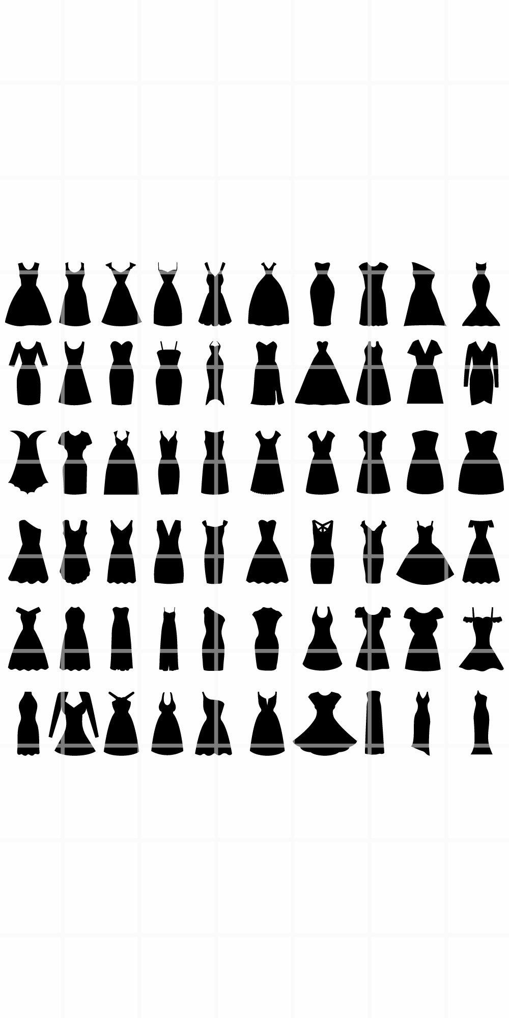 Women's Dresses SVG. Dress svg. Women's Dresses png. Vector.