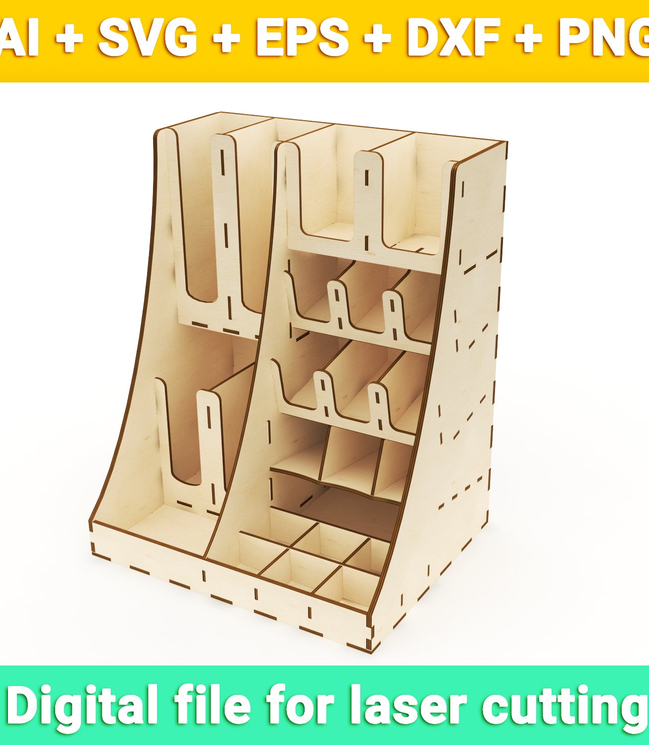 Universal Organizer vector for CNC svg vector file