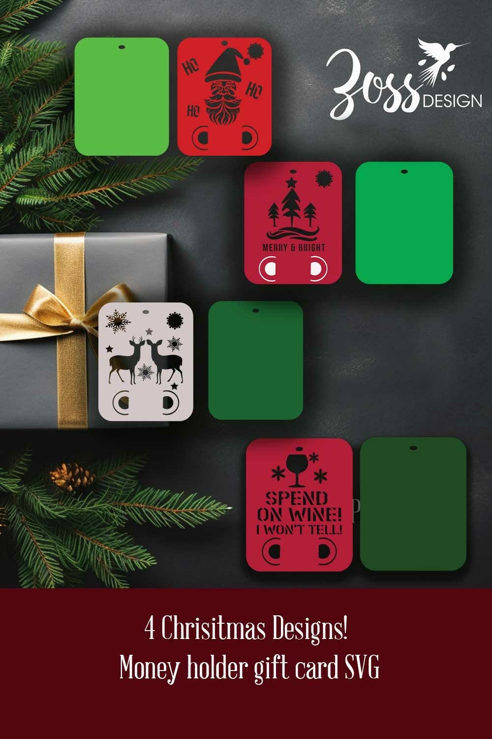 4 Fun Christmas Money Holder Card SVG