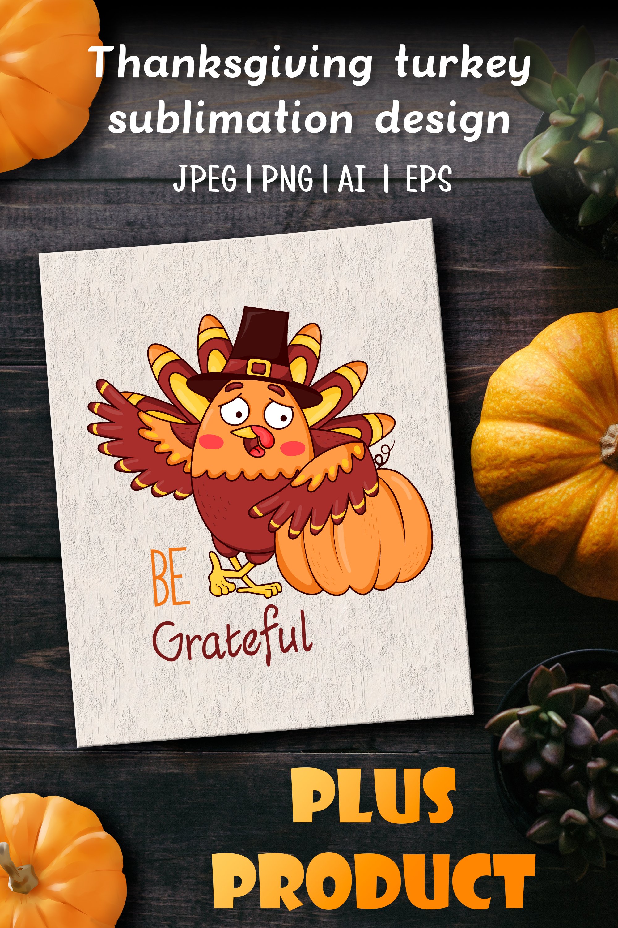 Thanksgiving turkey sublimation design (2841260)