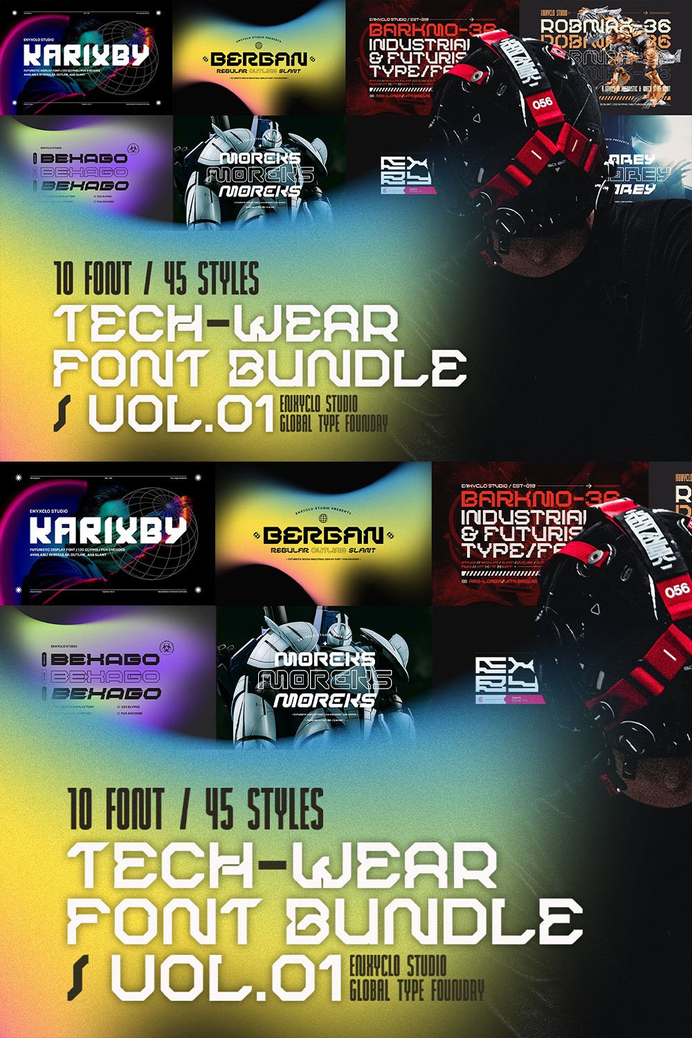 TECH WEAR FONT BUNDLE - VOL.01