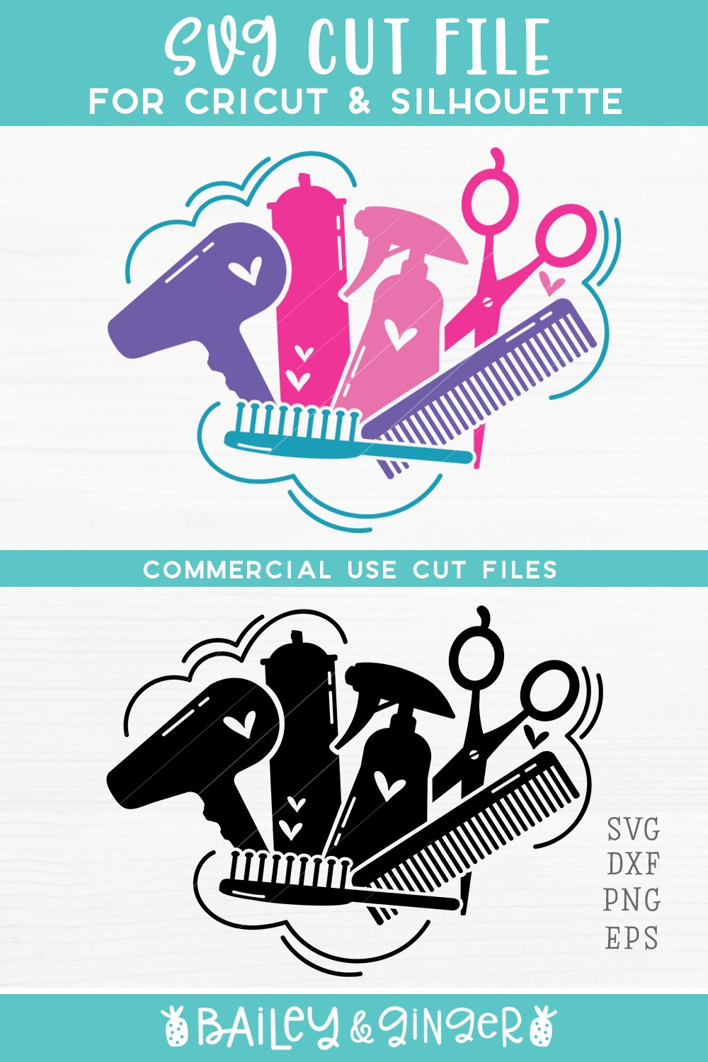 Hair Tools SVG File | Hairdresser SVG | Hair Stylist
