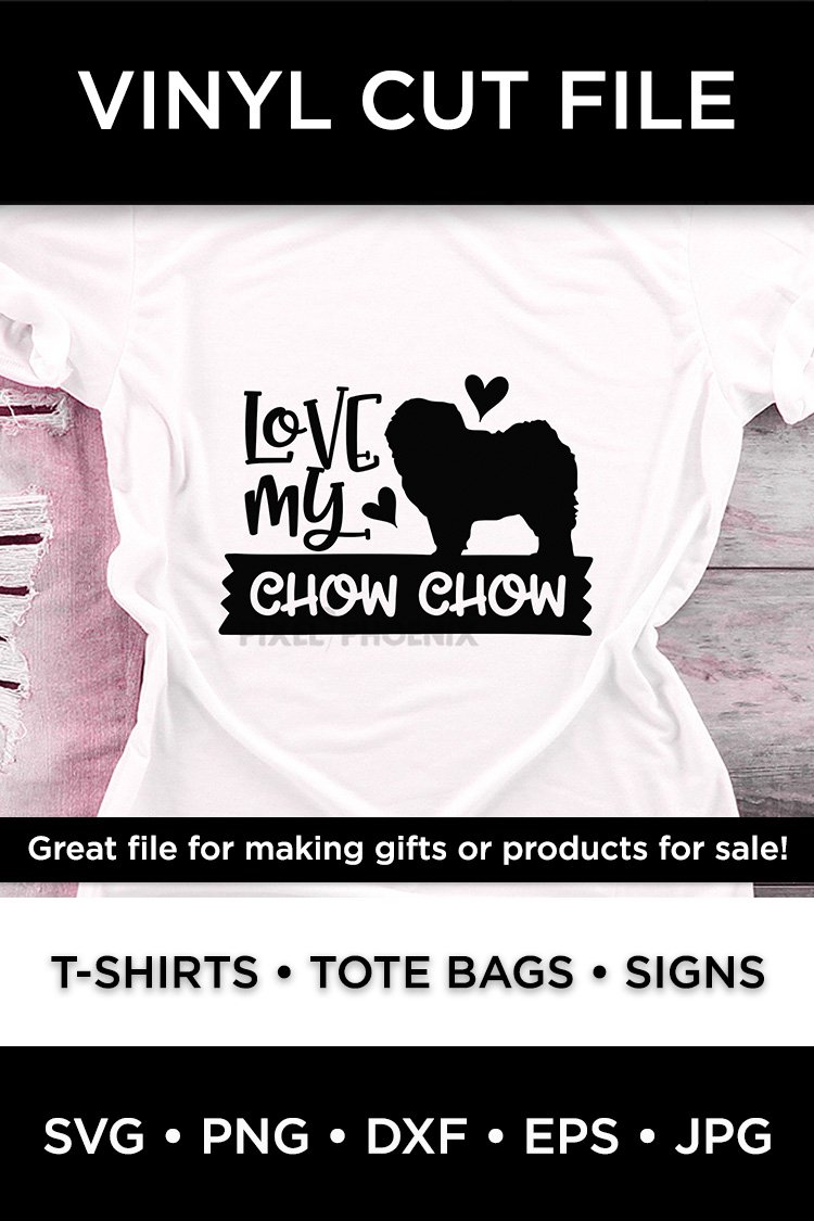 Dog SVG, Love My Chow Chow SVG