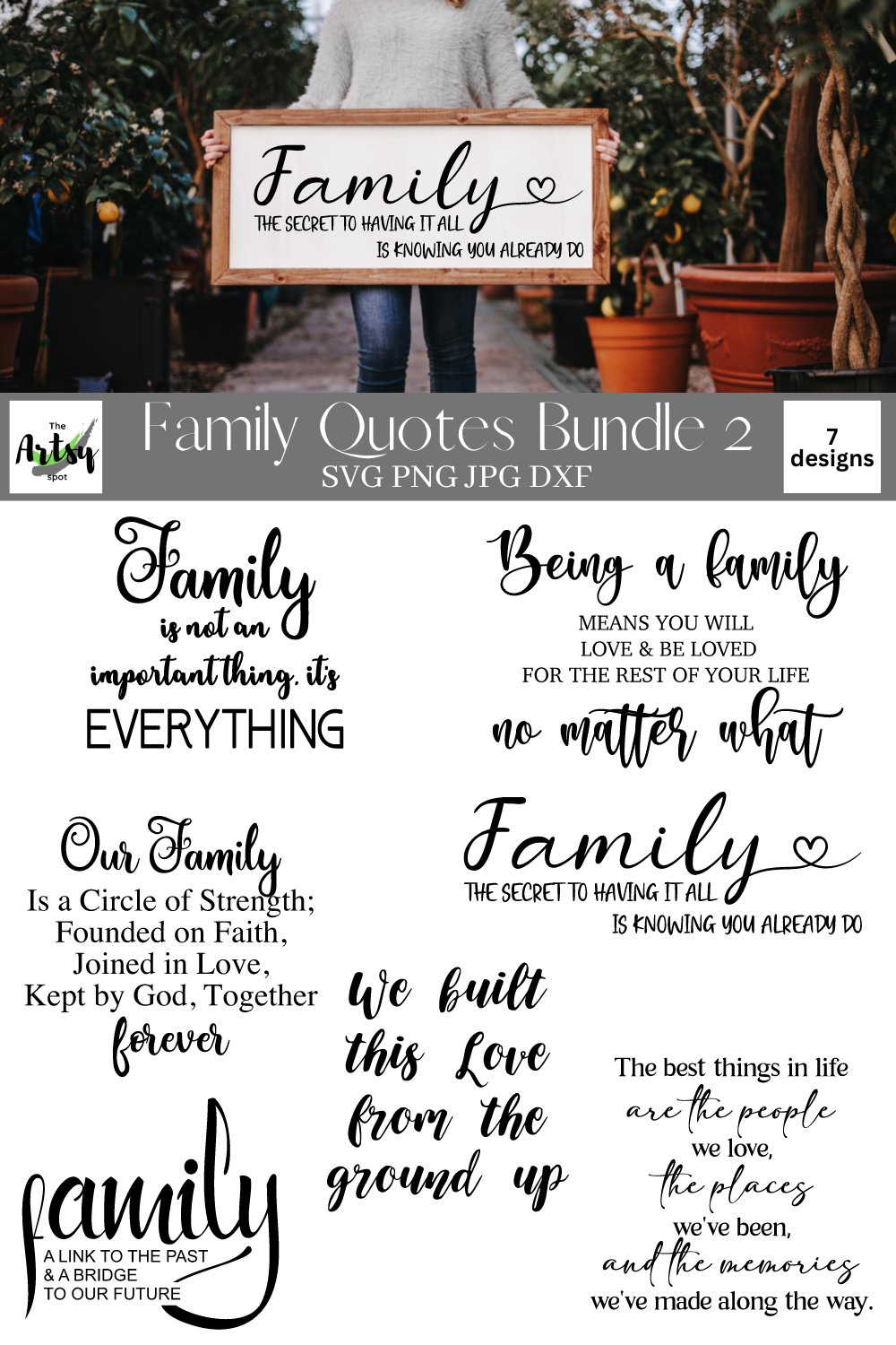 Family Sayings, Love Quotes, family quote bundle, farmhouse