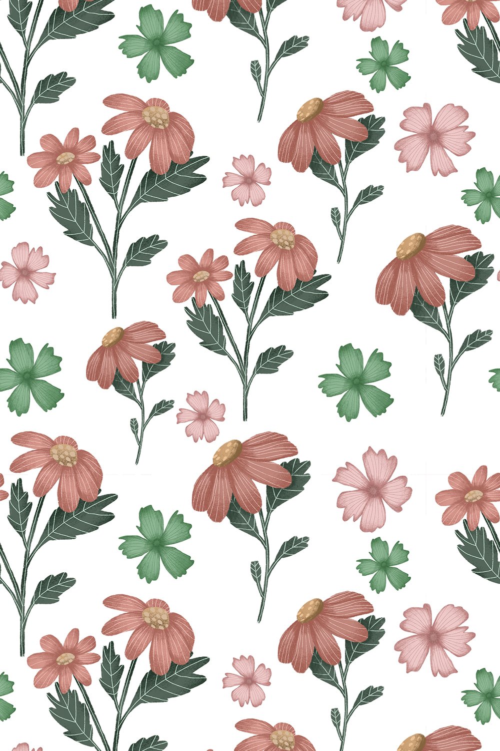 Summer floral digital papers (2613590)