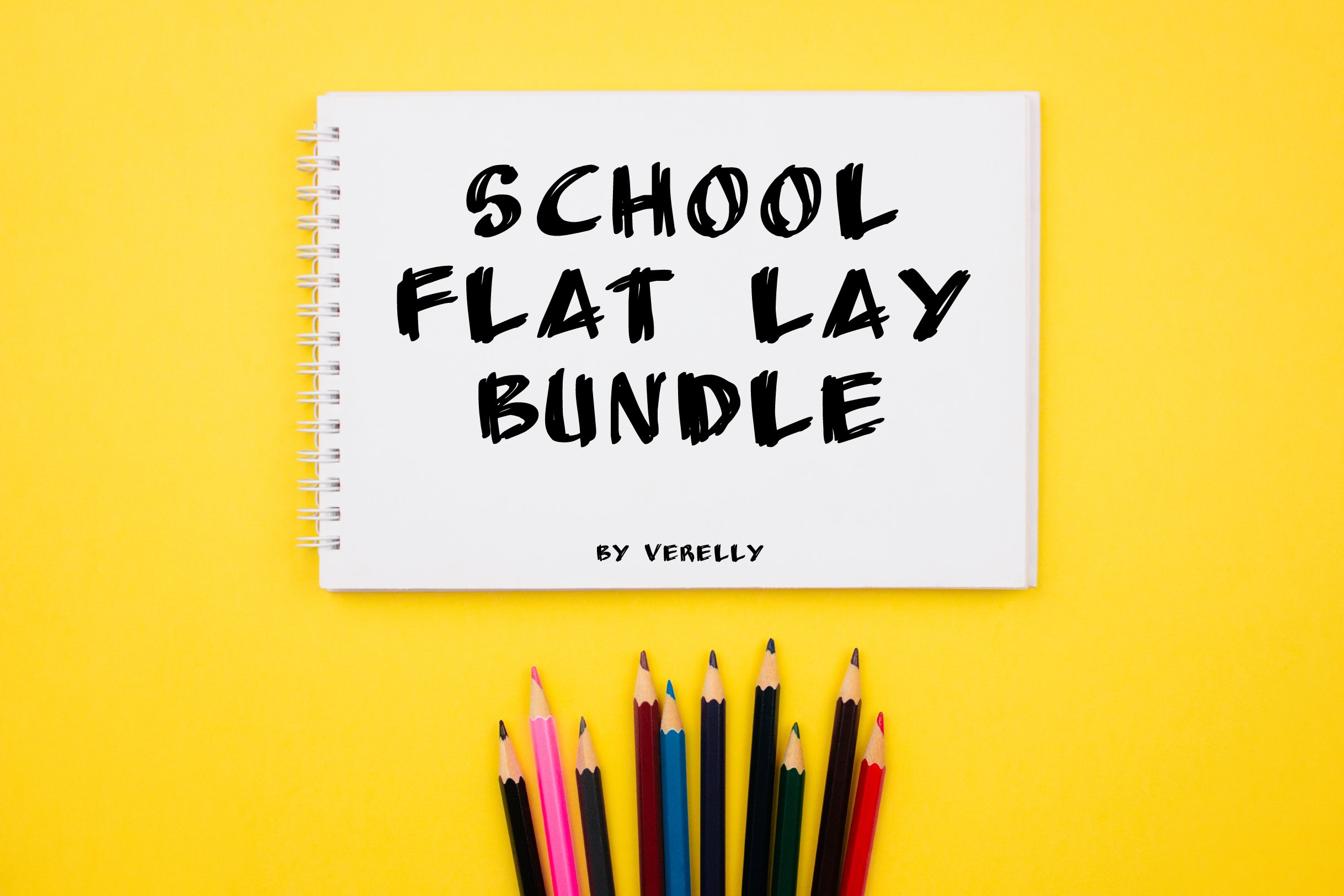 School flat lay bundle