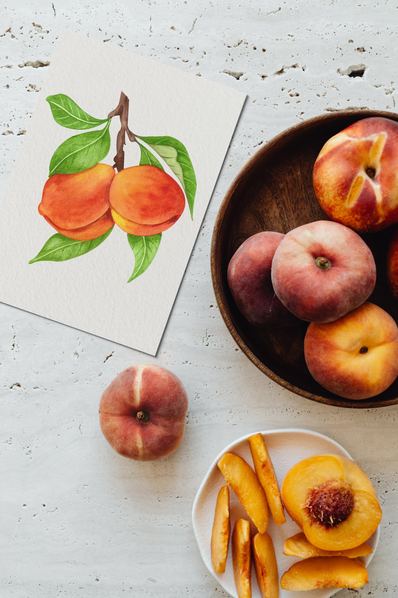 Peach Watercolor Set