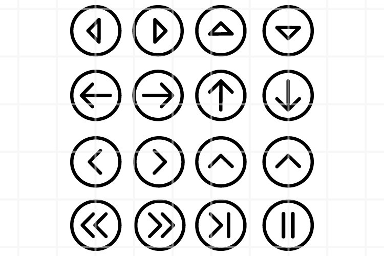 Arrows icons vector set. Direction illustration. (1430929)