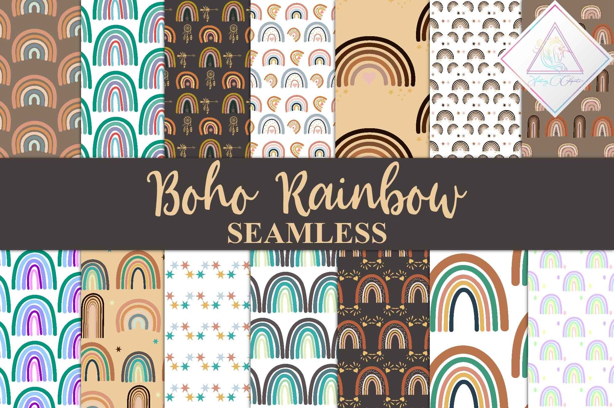 Boho Rainbow Digital Paper (905065)