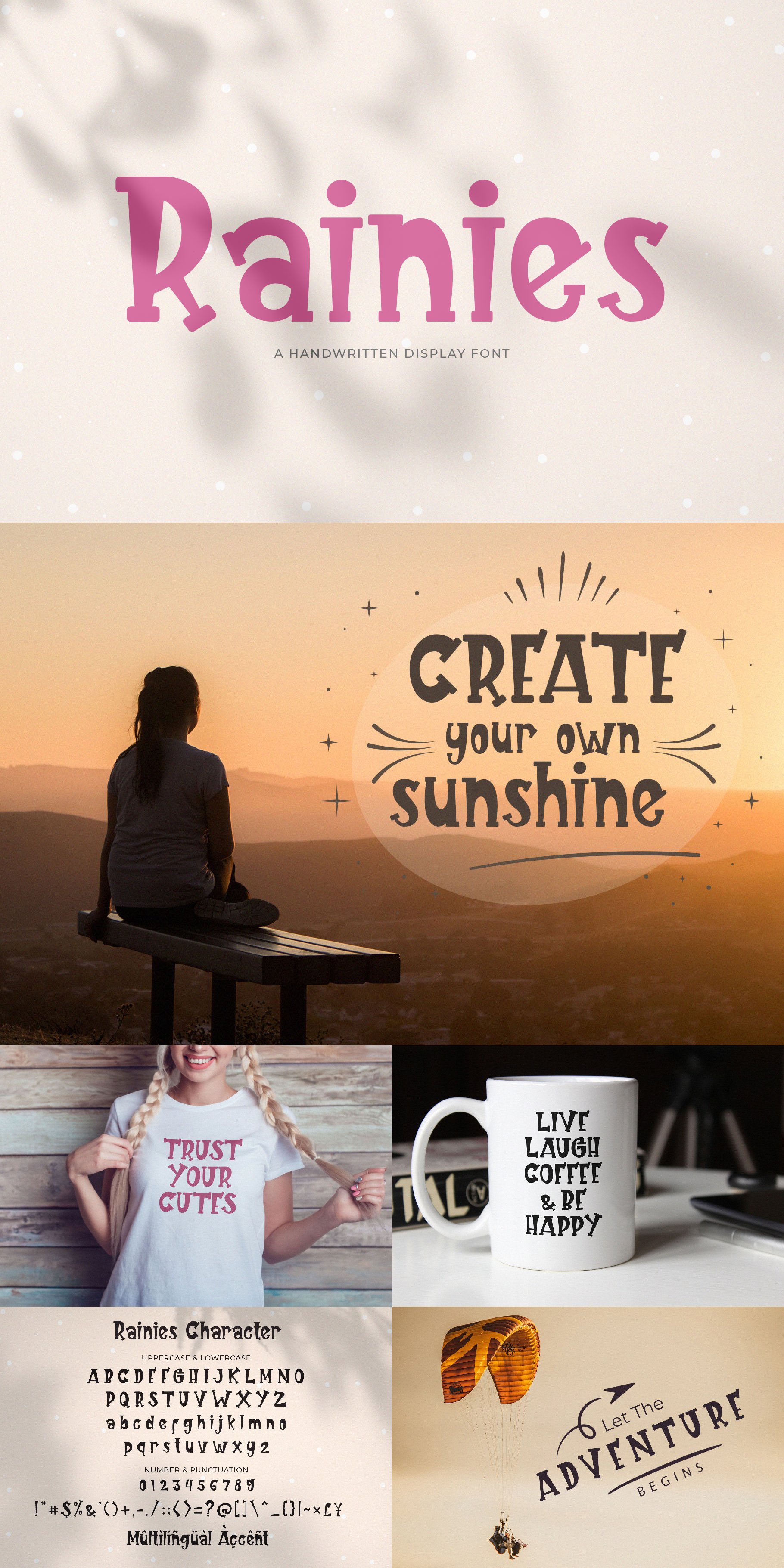 Rainies || A Handwritten Font