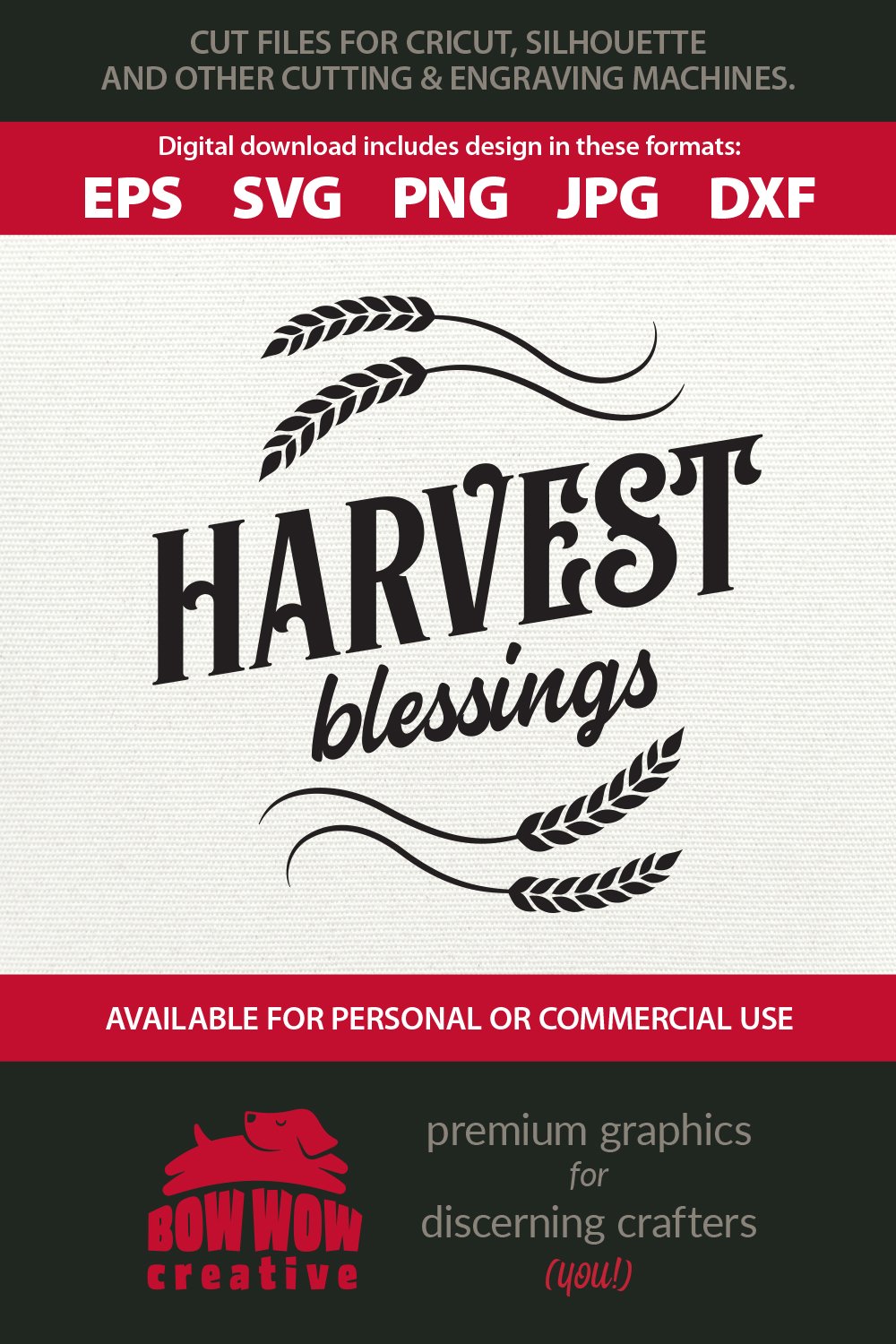 Harvest Blessings - Round Fall / Autumn Farmhouse Sign