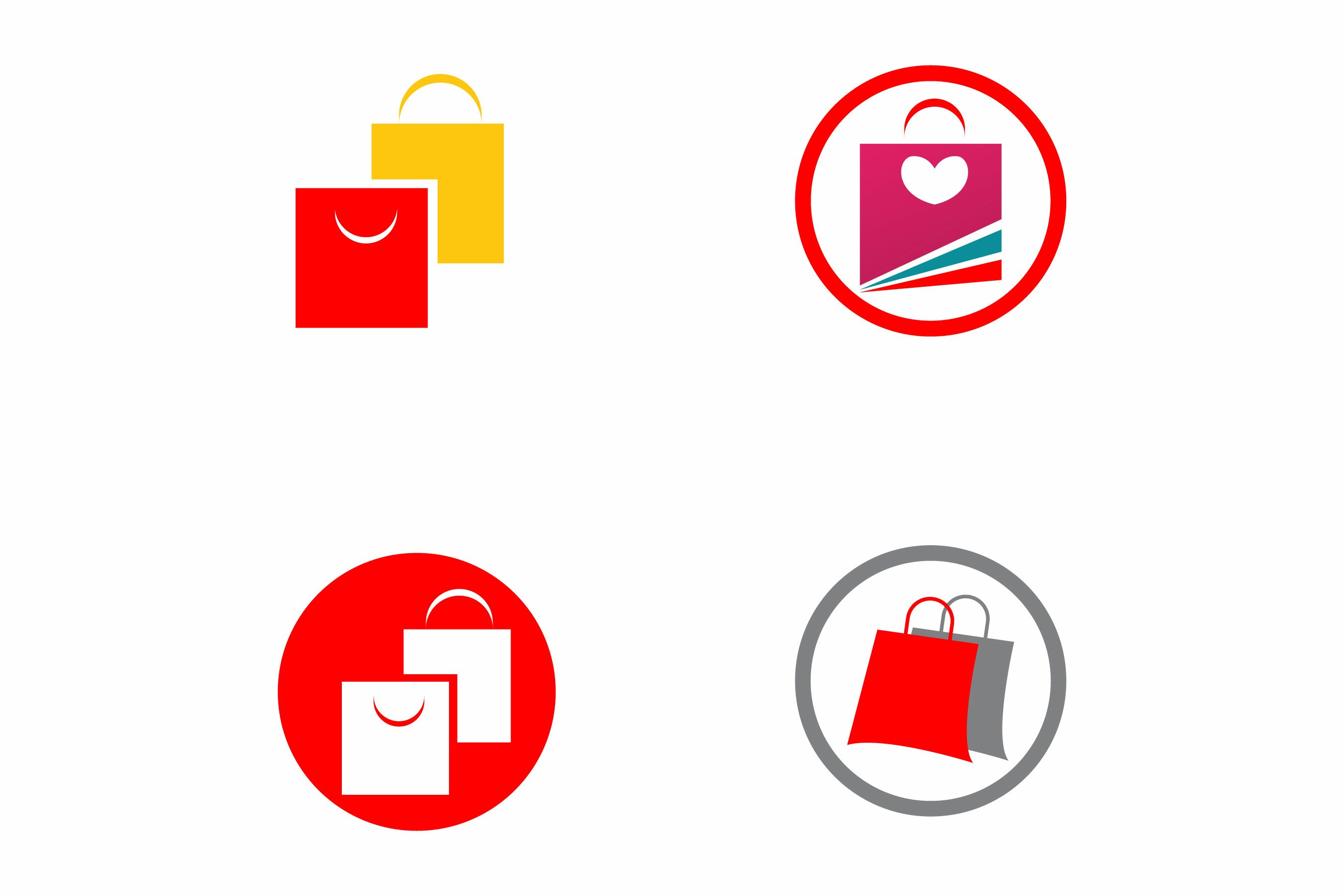 Shop paper bag logo vector (1774247)