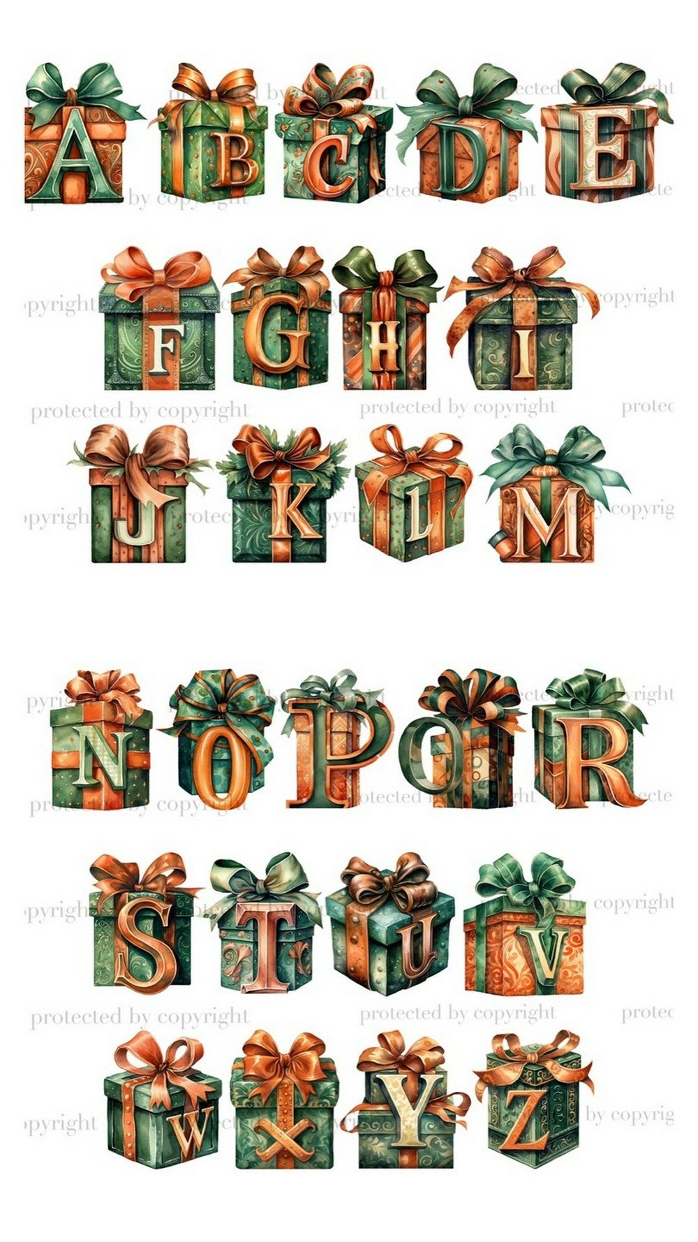 Gift Box Alphabet | Happy Birthday Letters