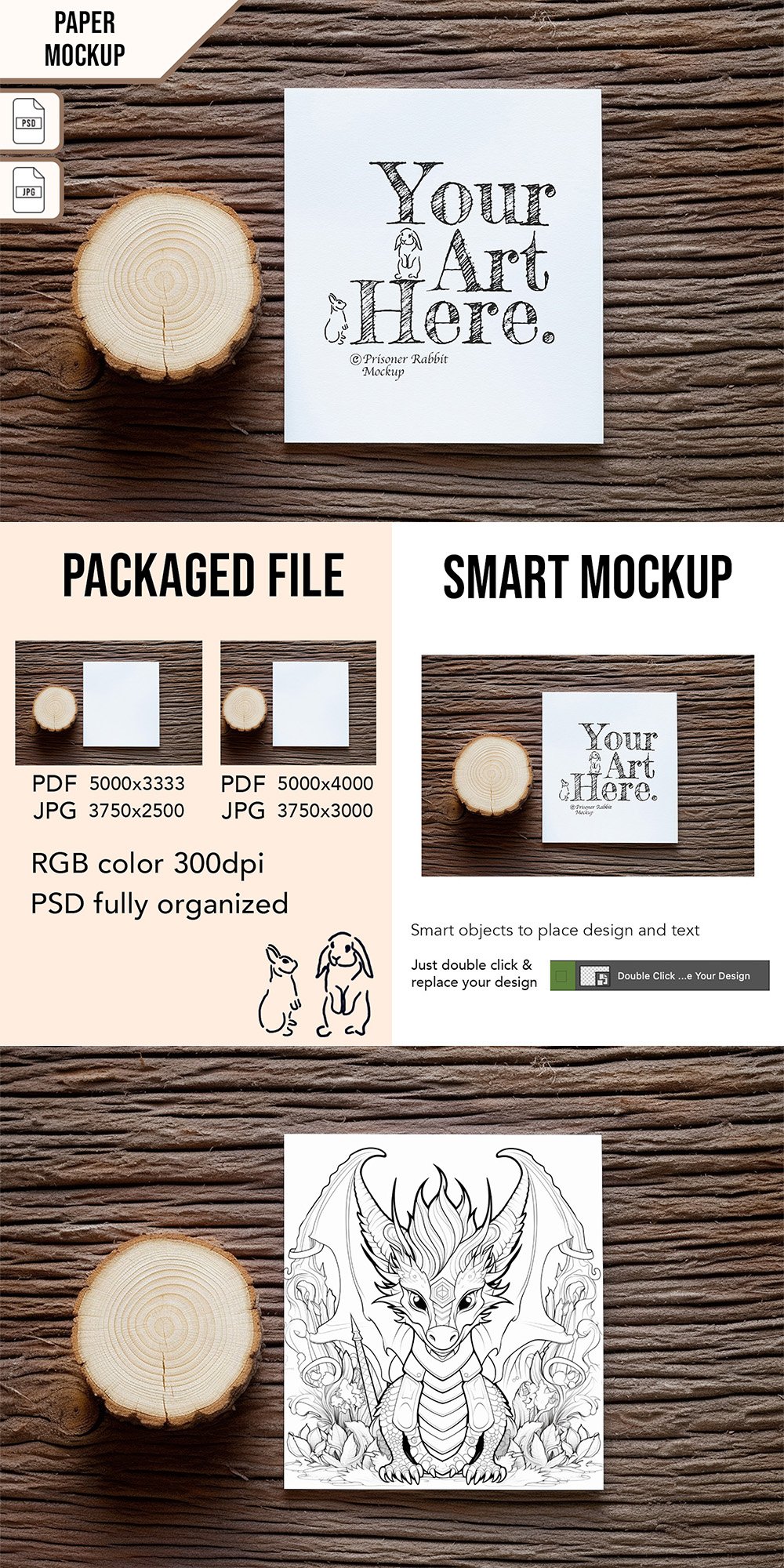 Sketch Pad Drawing Smart Mockup PSD & JPG Template (2773699)