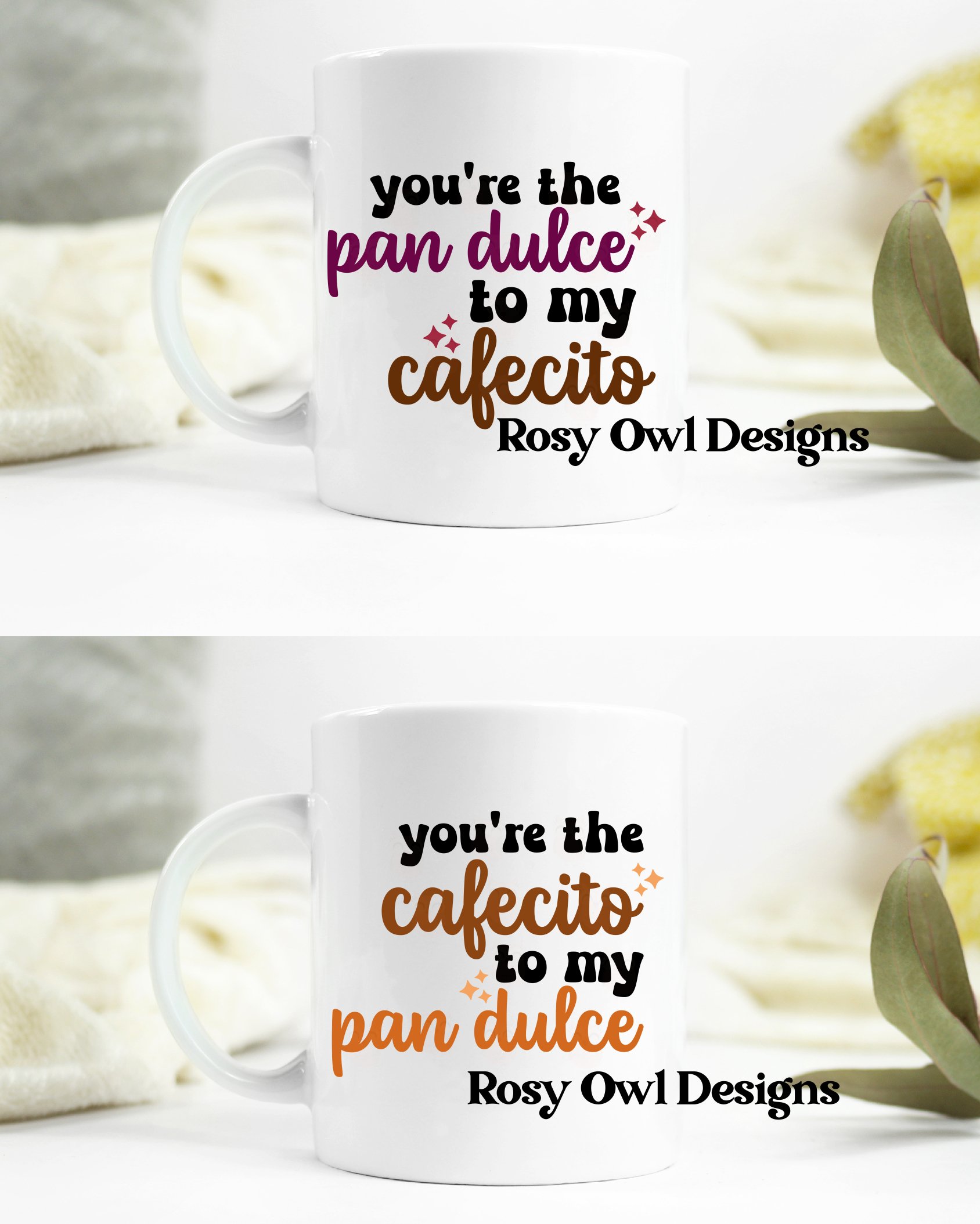 Pan Dulce, Cafecito SVGs | Mini Coffee Mug Bundle