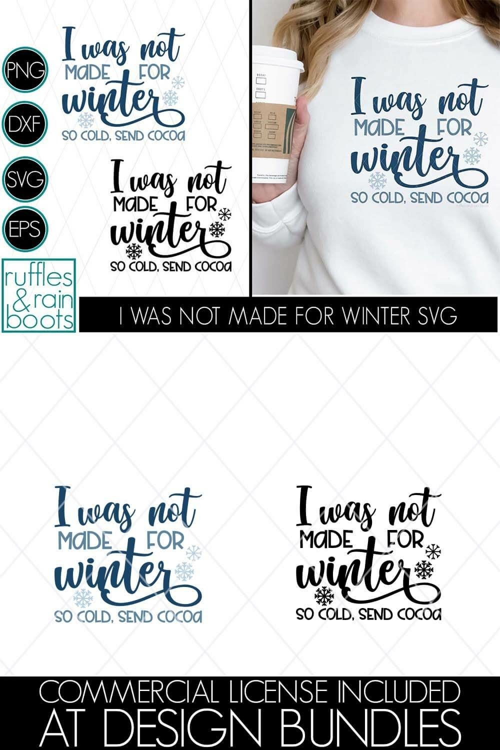 I Was Not Made for Winter SVG - Funny Winter SVG
