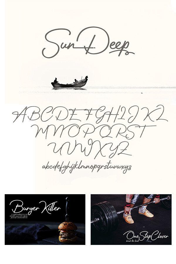 Sun Deep | Elegant Handwritten Font